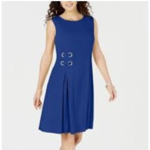 JM Collection | Dresses | Jm Collection Royal Blue Jersey Knit ...